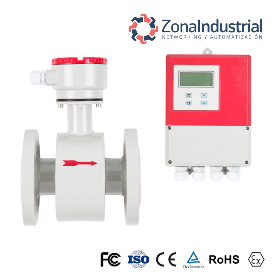 Caudalímetro electromagnético DN200 para agua potable con electrónica remota 24VDC | Zona Industrial